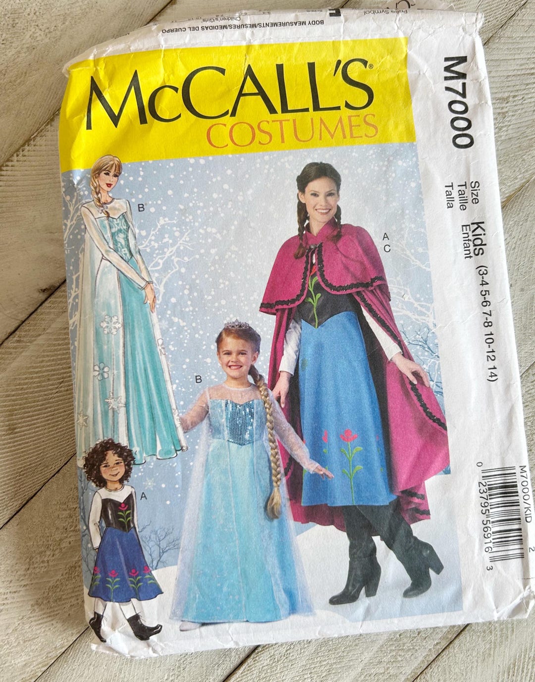 Frozen Style Princess Anna and Elsa Sewing Pattern : Mccall’s M7000 - Etsy