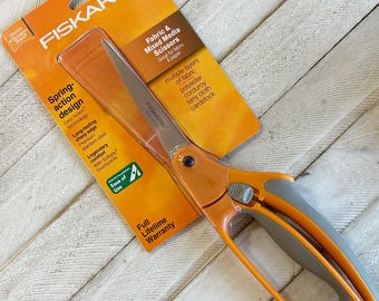 Fiskars Easy Action Spring Assist Titanium Scissors 8 Inch - Etsy