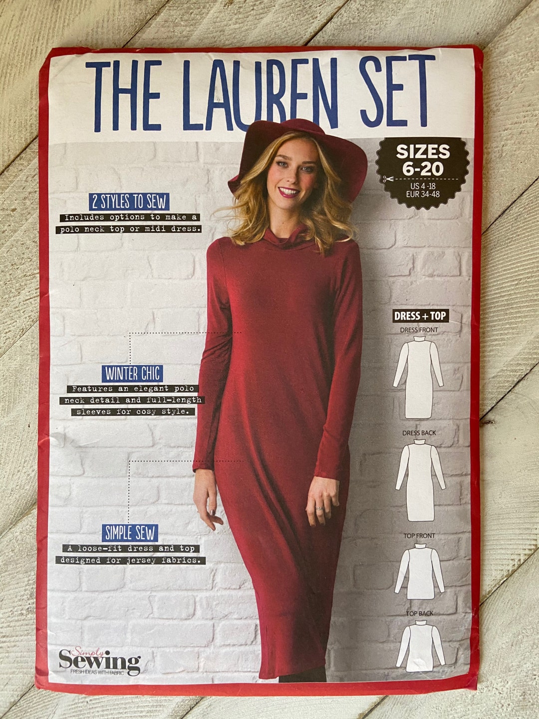 Simply Sewing Magazine the Lauren Set Pattern - Etsy
