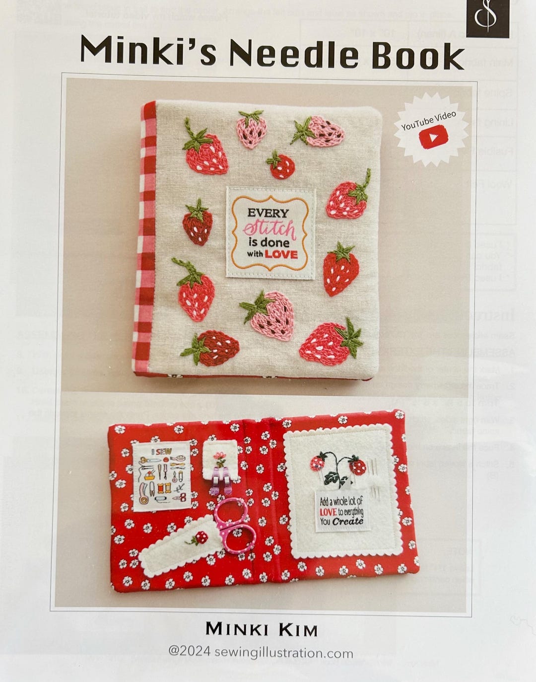 Minki’s Needle Book Paper Sewing Pattern by Minki Kim Zeriano - Sewing ...