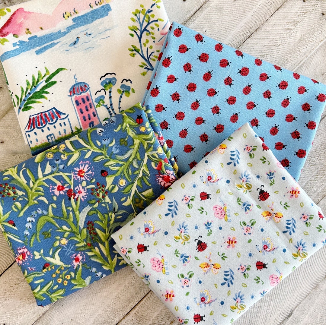 Ladybird by Dena Designs Freespirit Fabrics : Fat Quarter Set of 4 ...