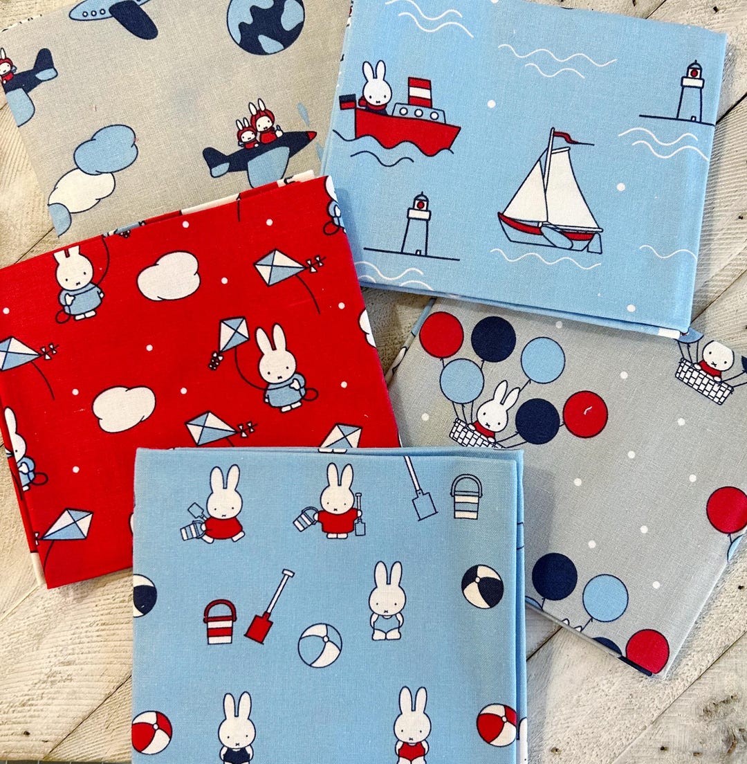 Miffy Prints by Visage Textiles for Craft Cotton Company Fat Quarter ...