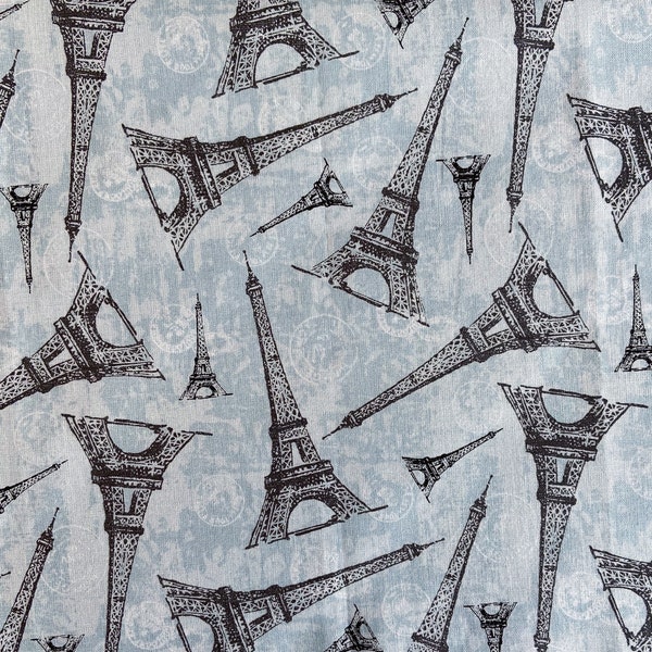 Paris Stamp Fabric - Etsy