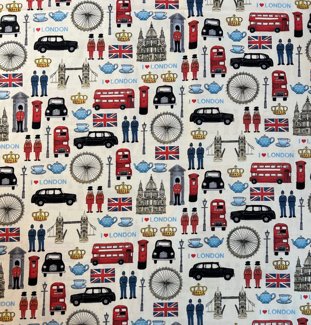 London Icons by Makower UK BTHY - Etsy