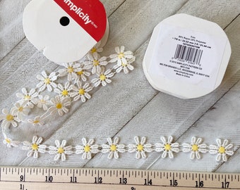 Sunflower Daisy Flower Lace Trim - Etsy