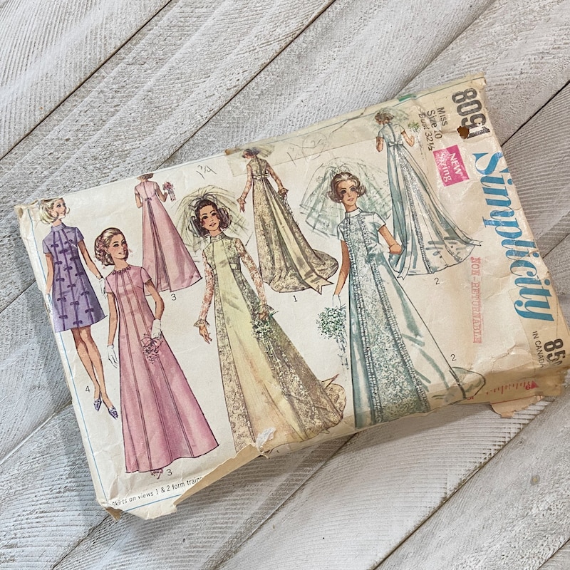 Simplicity Wedding Dress Pattern - Etsy