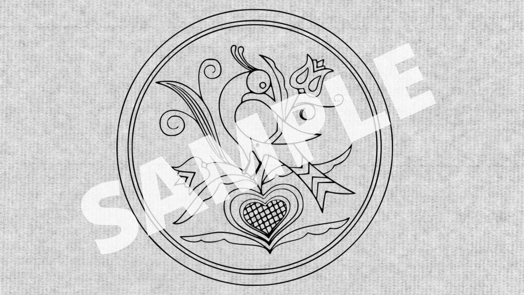 Dutch Hex Distelfink .svg File for Use With Laser and Other Machines - Etsy