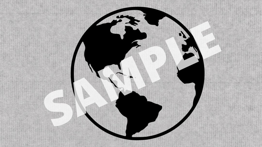 Globe.svg File for Use With Laser and Other Machines - Etsy