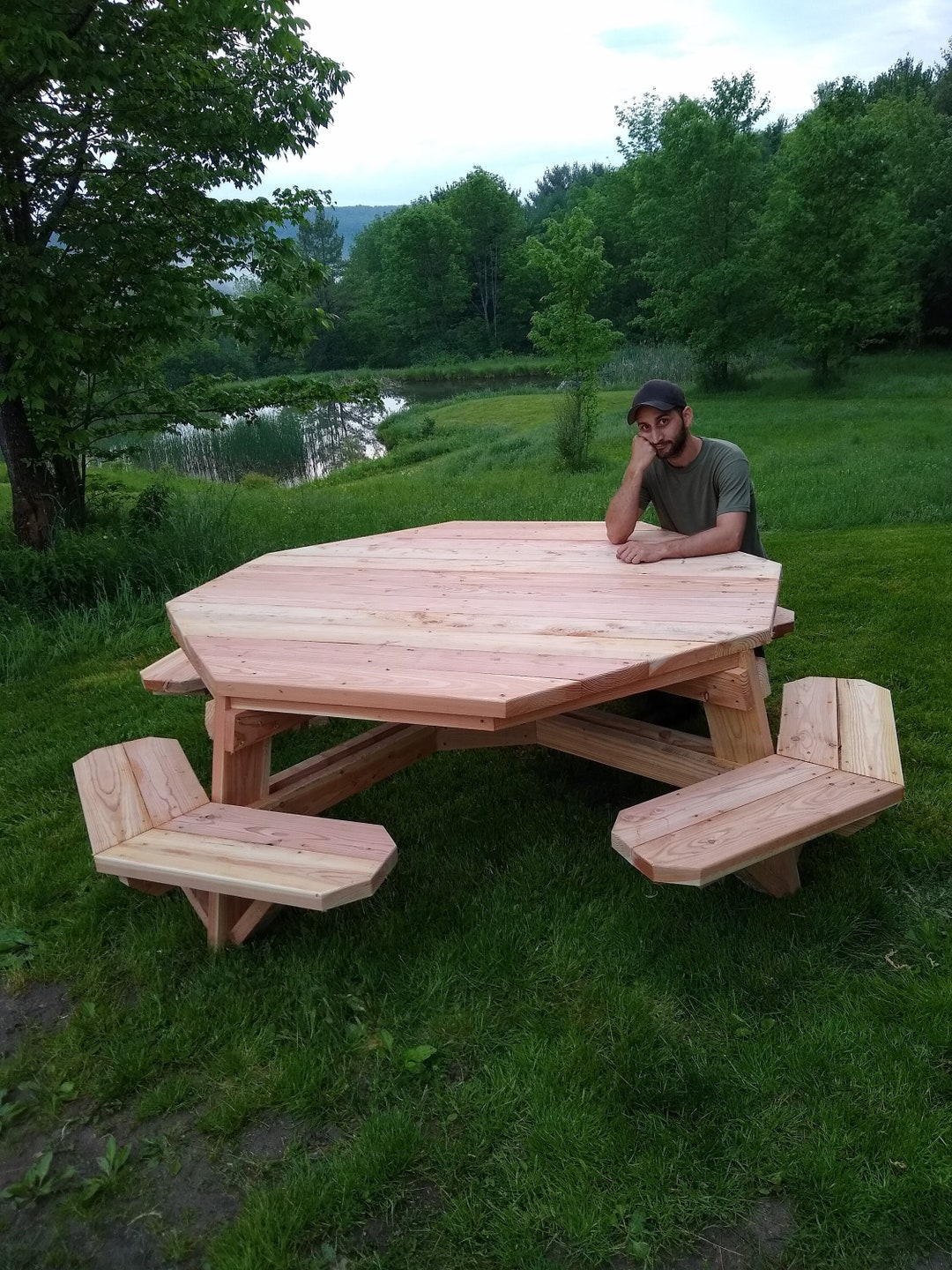 Octagon Picnic Table Plans Etsy