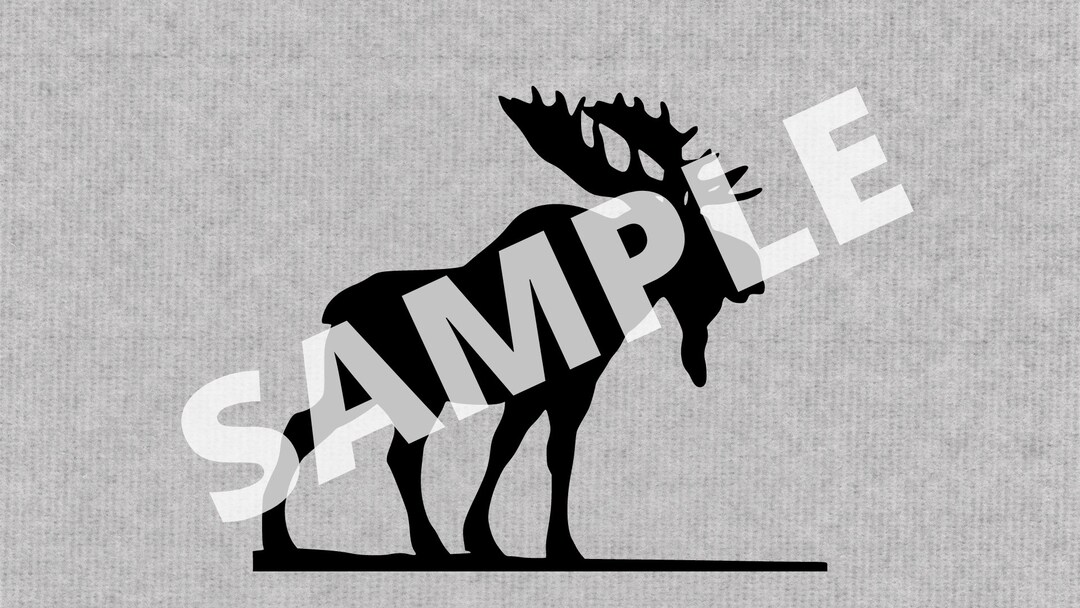 Moose.svg File for Use With Laser and Other Machines - Etsy
