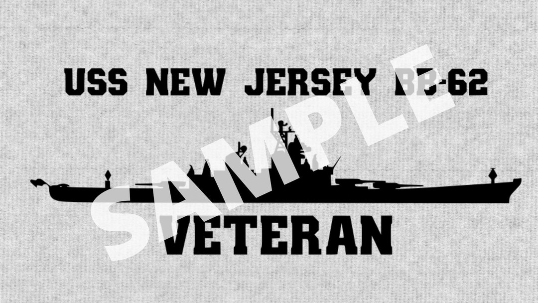 USS New Jersey .svg File for Use With Laser and Other Machines - Etsy