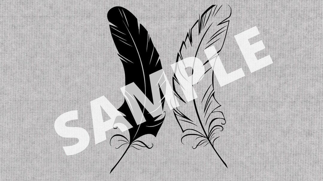 Feather.svg File for Use With Laser and Other Machines - Etsy