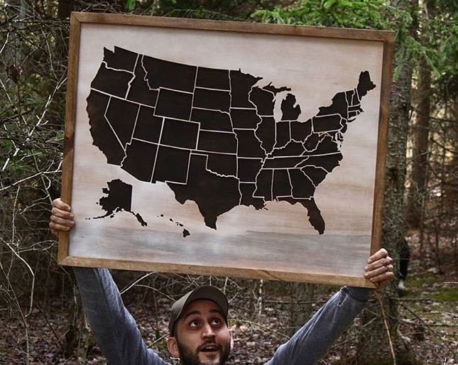 United States Borders SVG - Etsy