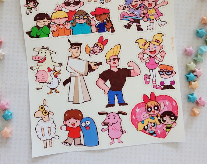 Childhood Classics Holographic Sticker Sheet - Etsy