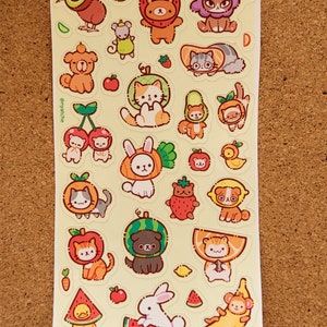 Cute Animals Holographic Stickers - Etsy