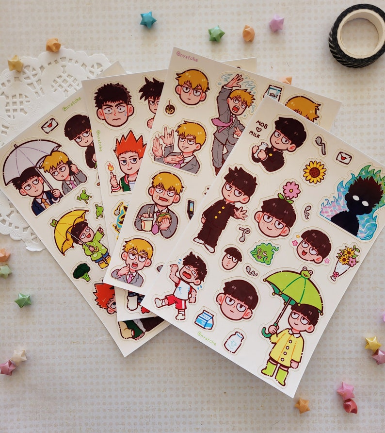 MP100 Holographic Sticker Sheet - Etsy