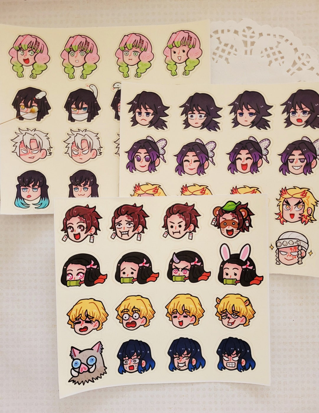 Funny Faces Stickers Sheets - Etsy