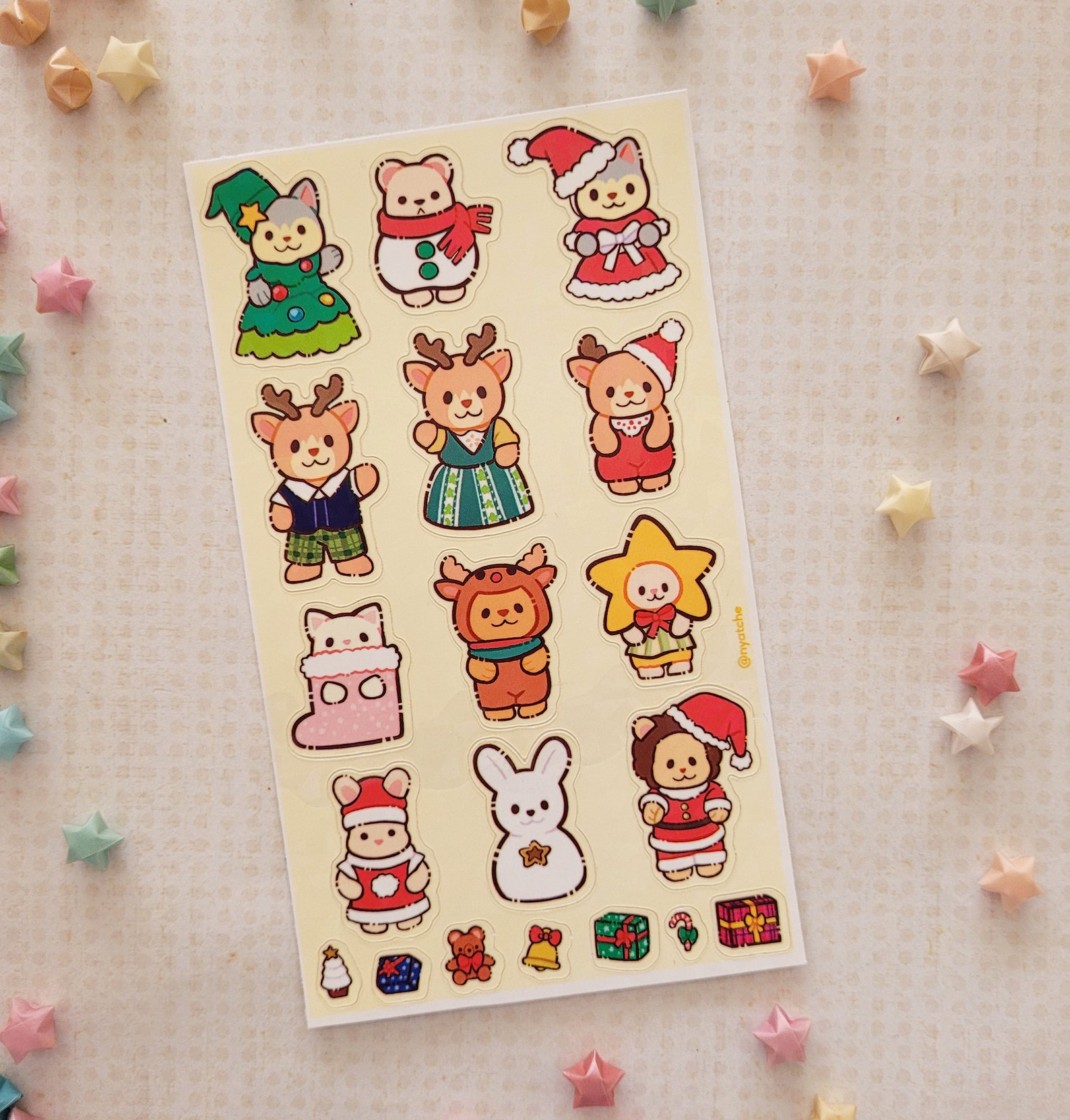 Cute Christmas Stickers - Etsy