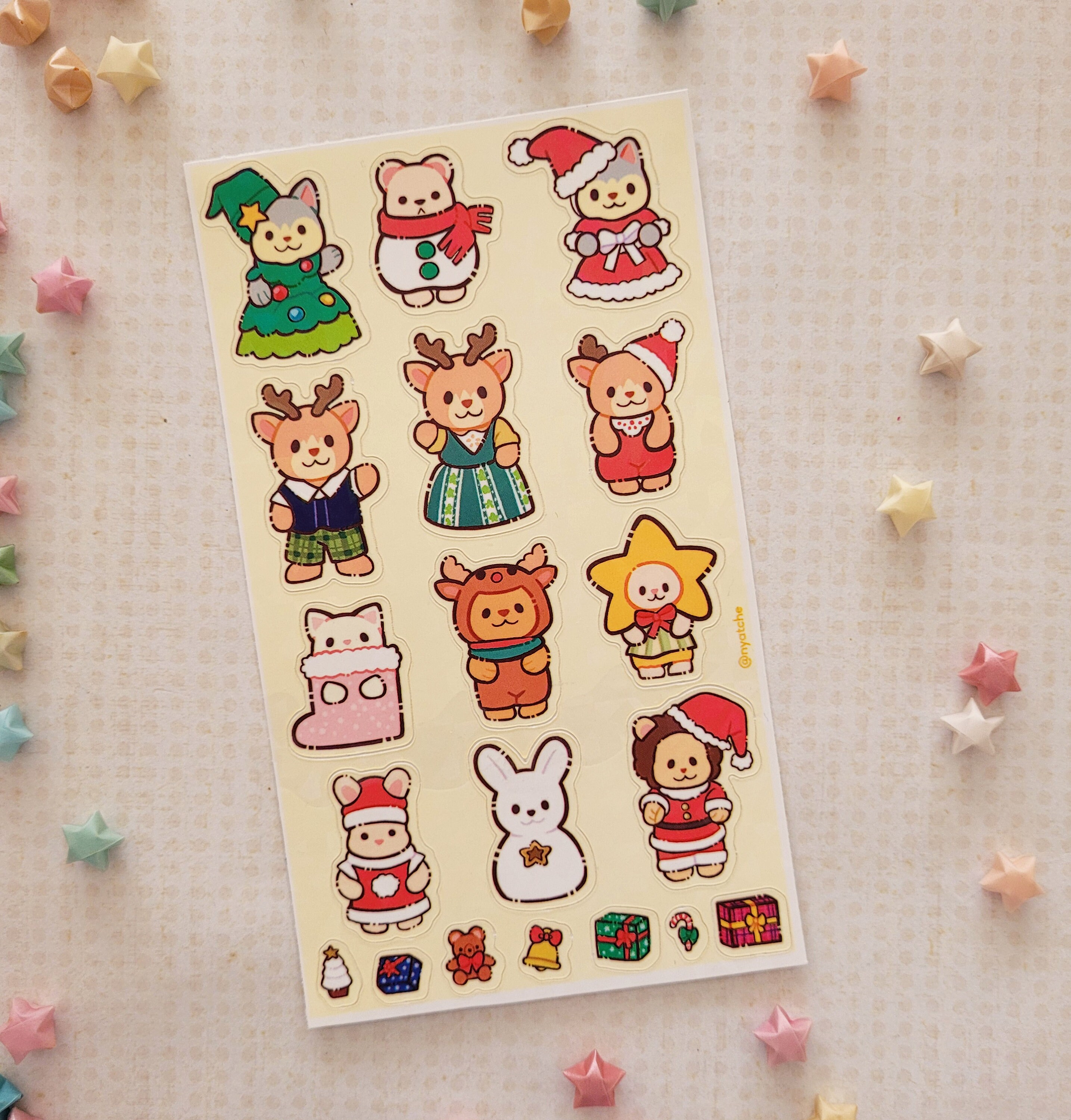 Cute Christmas Stickers - Etsy