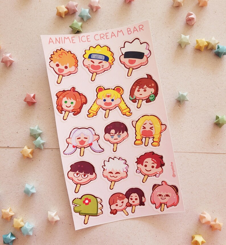 Ice Cream Bars Sticker Sheets - Etsy