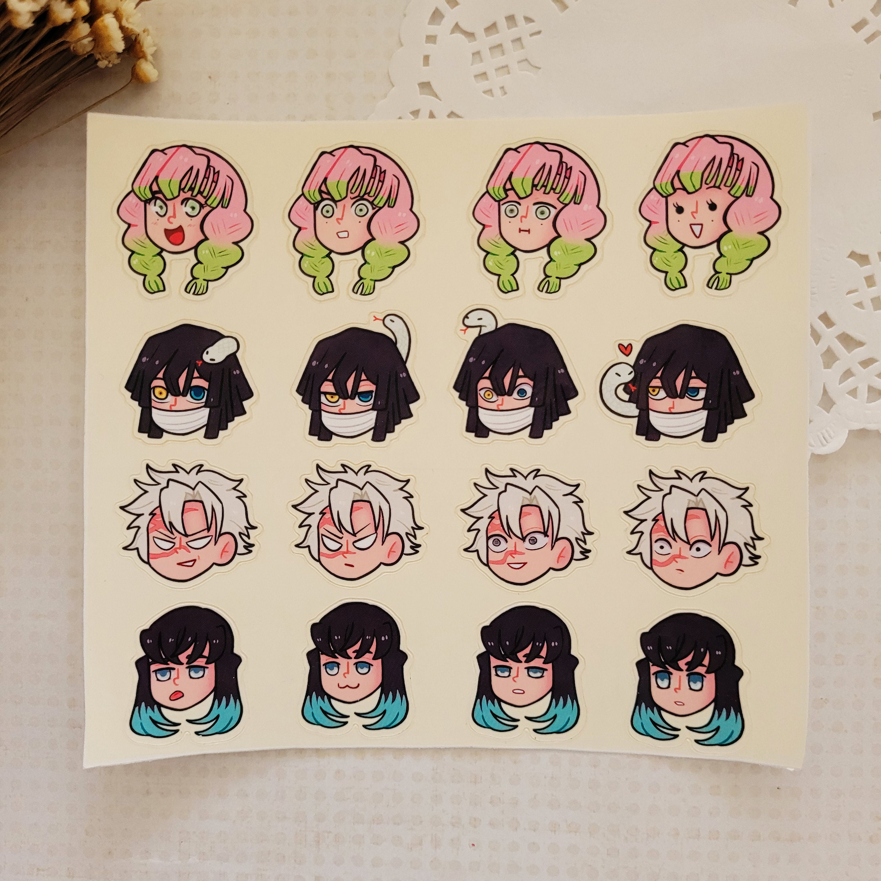 Funny Faces Stickers Sheets - Etsy