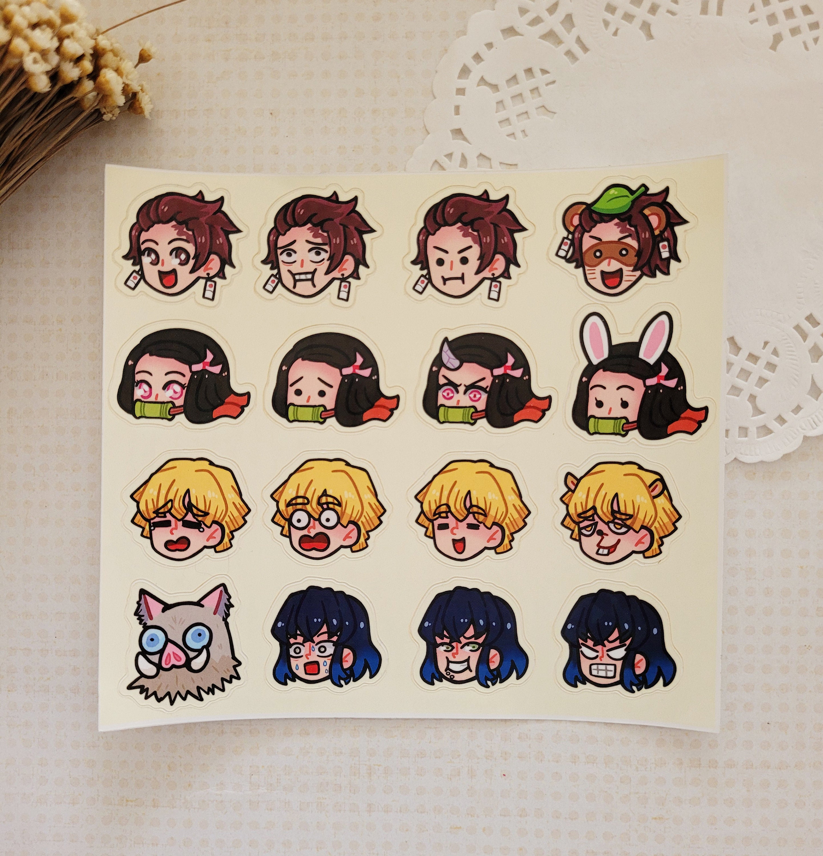 Funny Faces Stickers Sheets - Etsy