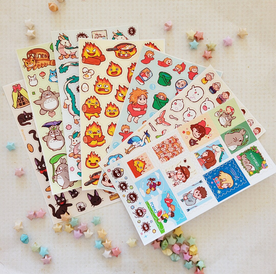 Cute Mascots Journaling Sticker Sheets - Etsy