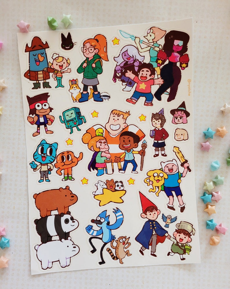 Childhood Classics Holographic Sticker Sheet - Etsy