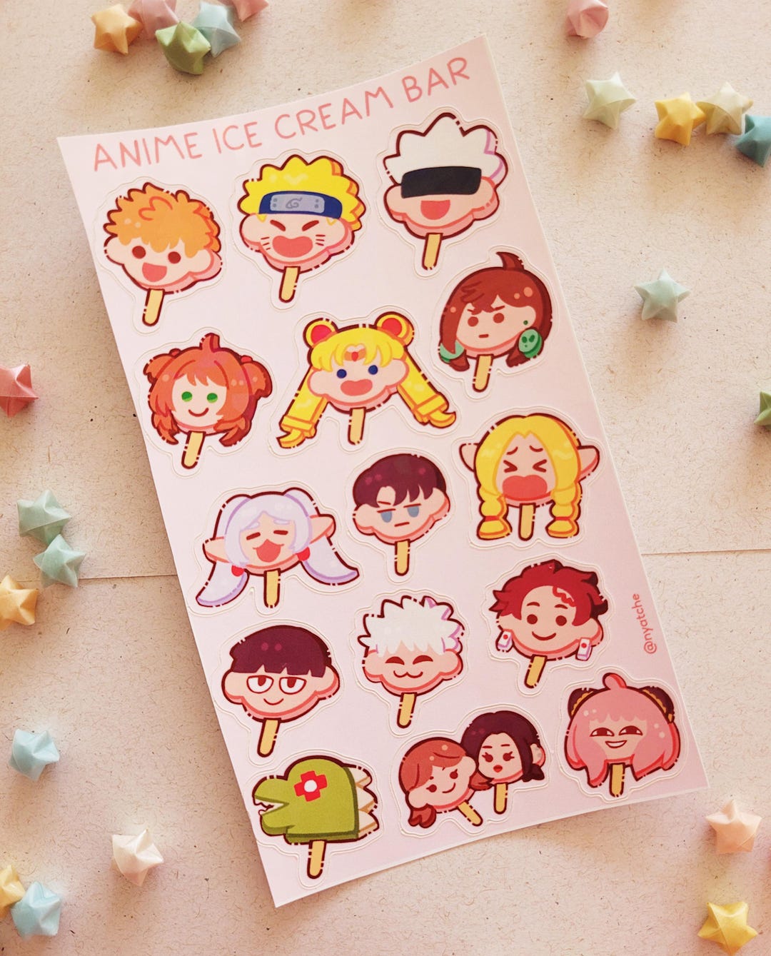 Ice Cream Bars Sticker Sheets - Etsy