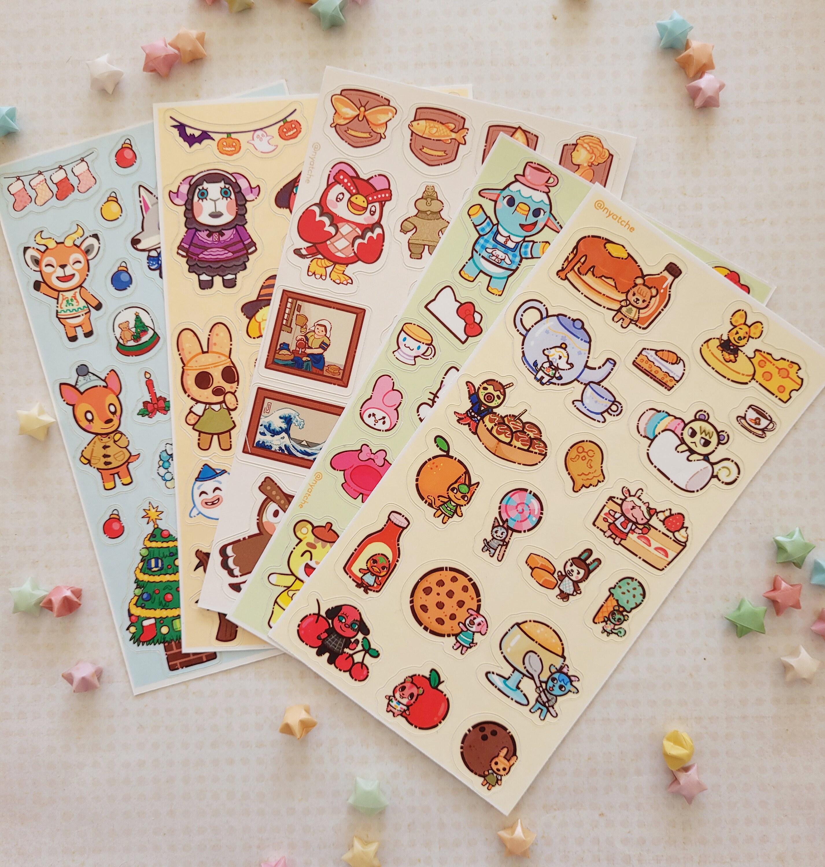 Villagers Holographic Sticker Sheet - Etsy