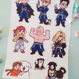 FMA Holographic Sticker Sheet - Etsy