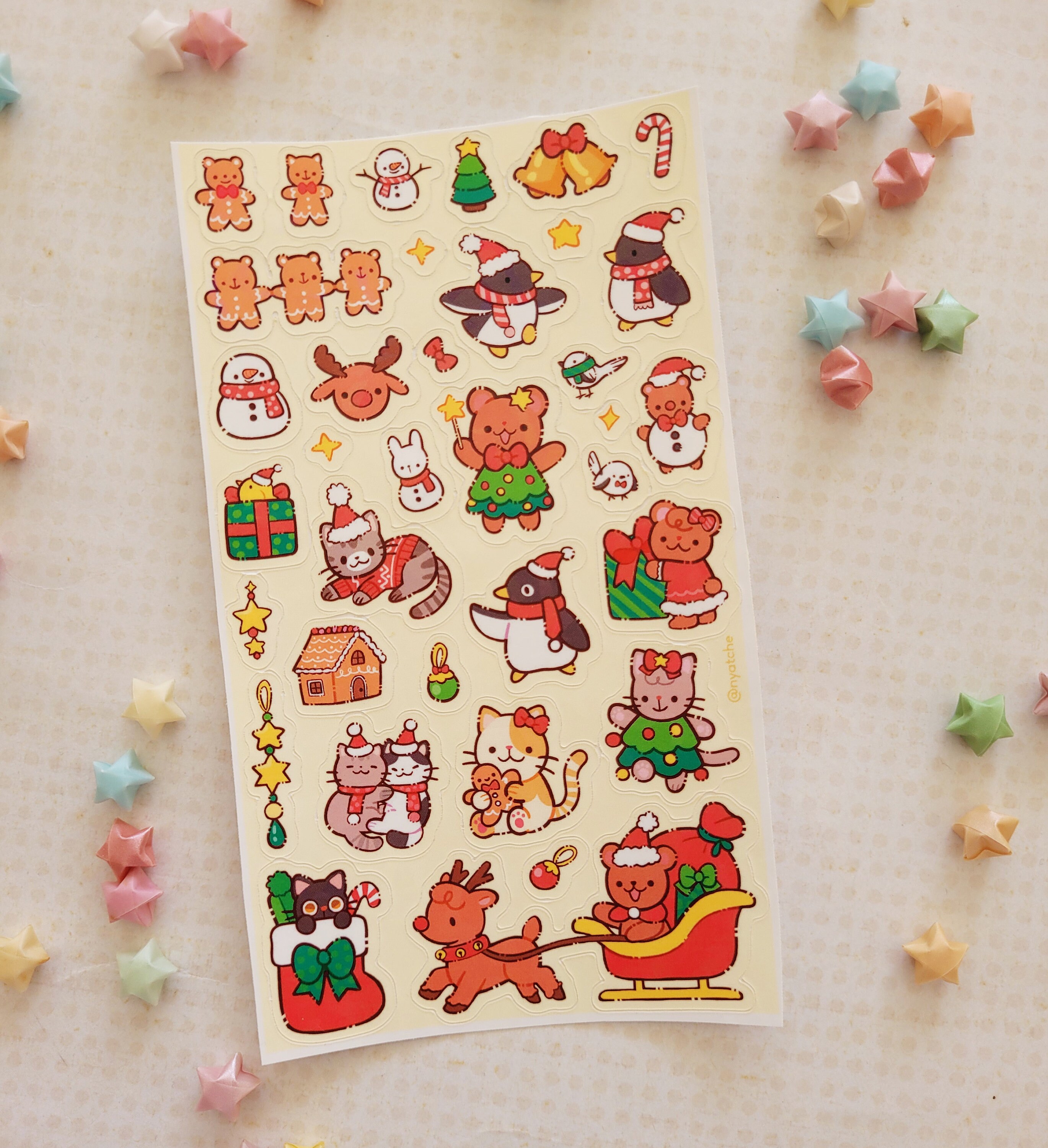 Cute Christmas Stickers - Etsy