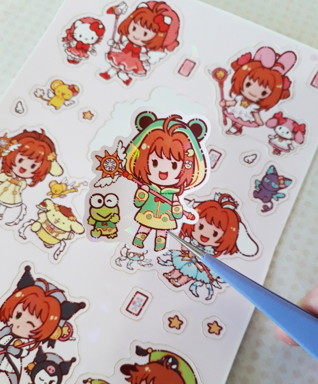Cute Costumes Holographic Sticker Sheet - Etsy