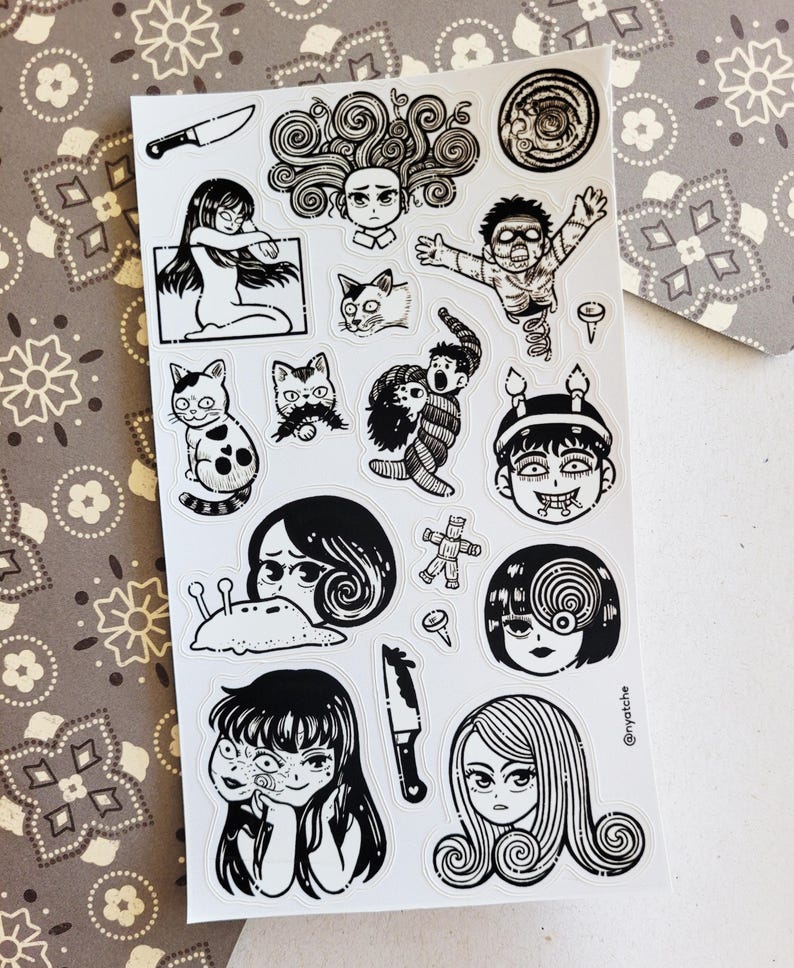 Cute Horror Sticker Sheet - Etsy