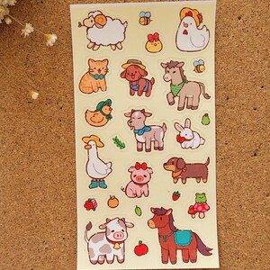 Cute Animals Holographic Stickers - Etsy