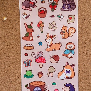 Cute Animals Holographic Stickers - Etsy