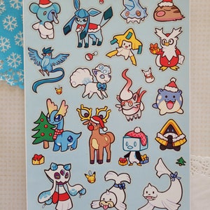 Pokeseasons Holographic Sticker Sheet - Etsy