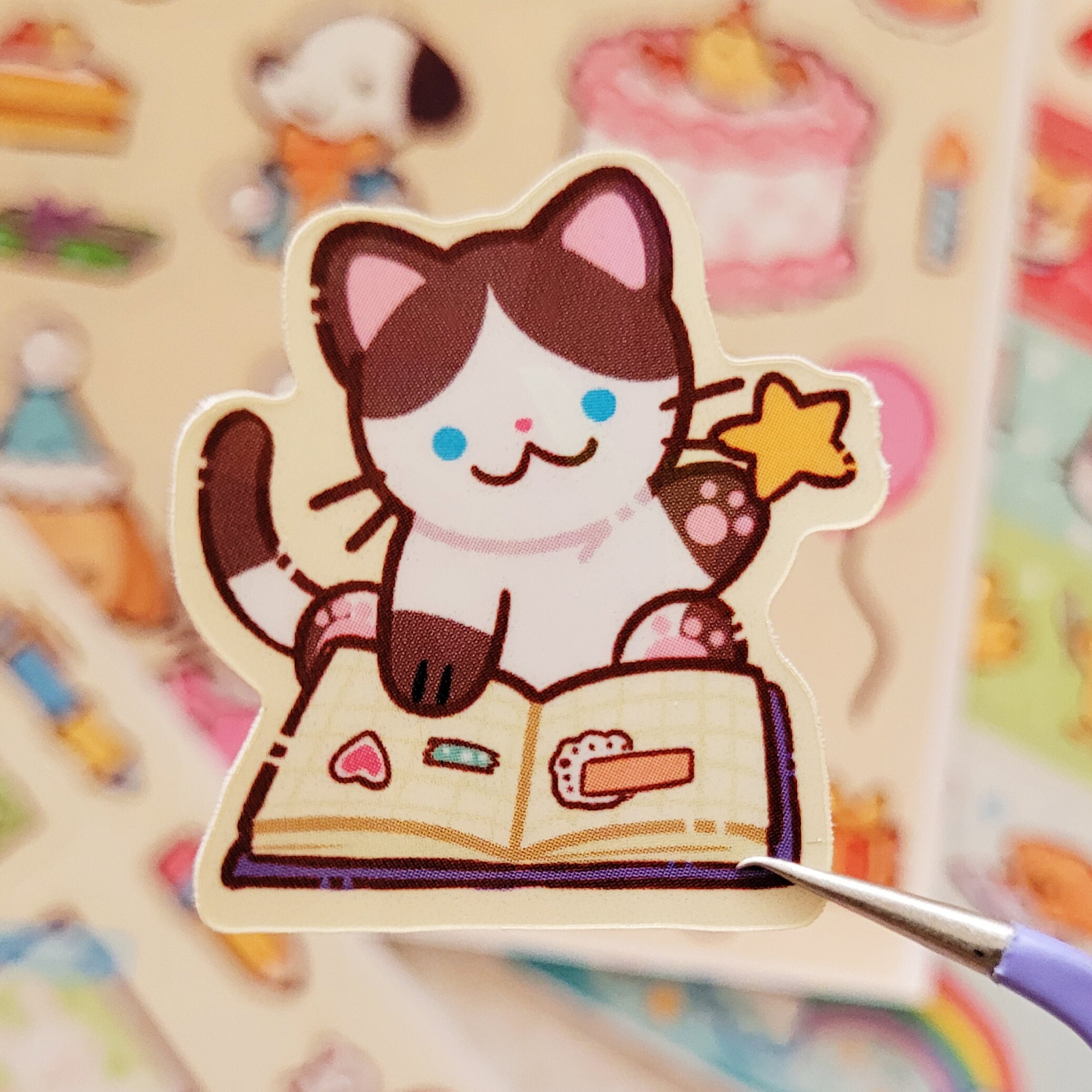 Journaling Animals Holographic Sticker Sheets - Etsy