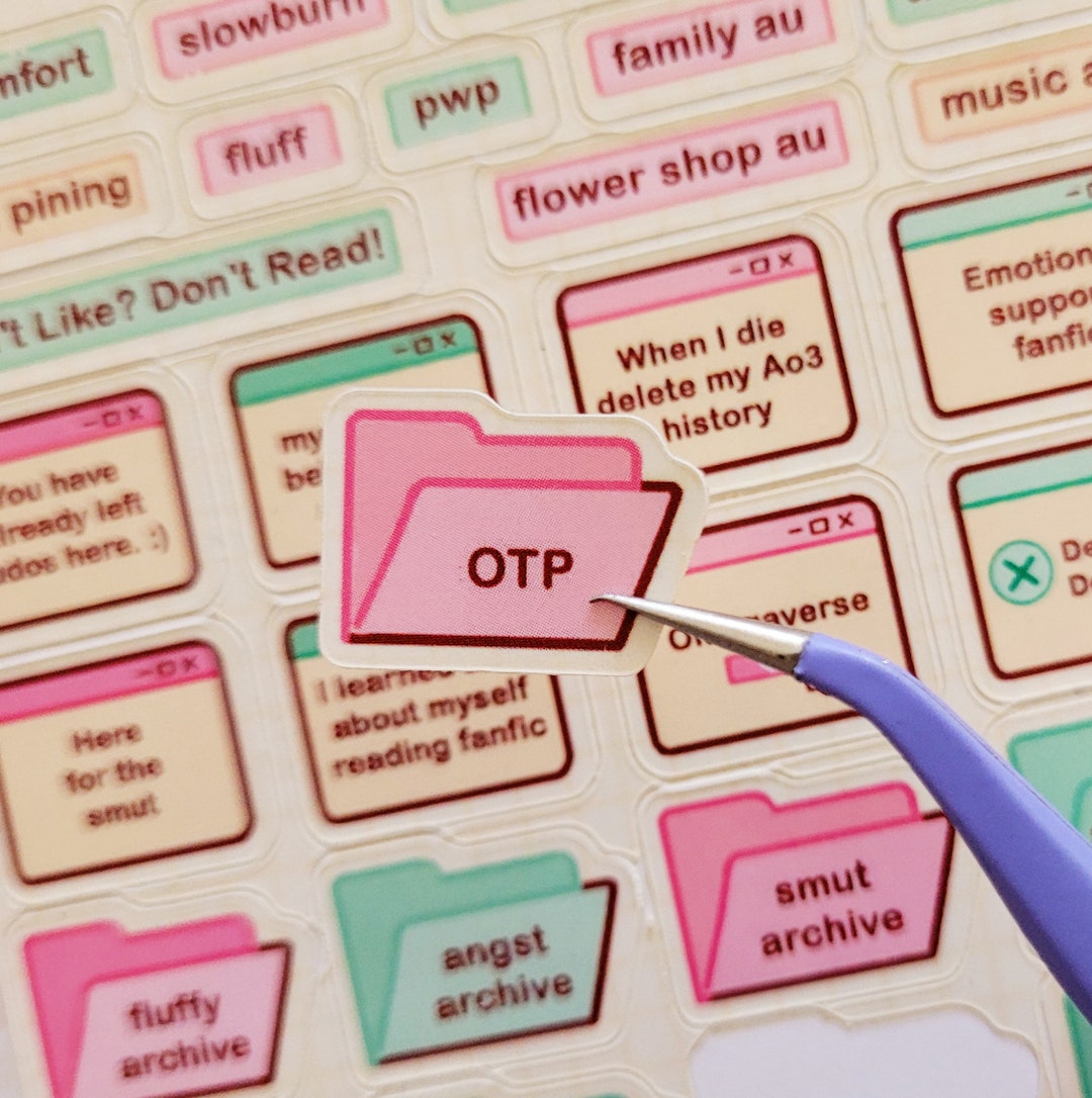 Fanfic Sticker Sheet - Etsy