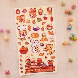 Cute Bakery Sticker Sheet - Etsy