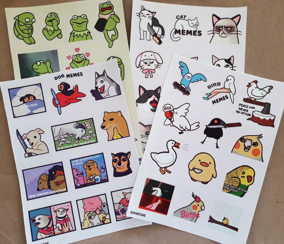 Memes Sticker Sheet | Etsy