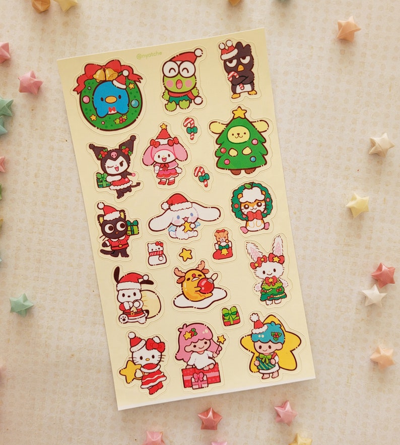 Cute Christmas Stickers - Etsy