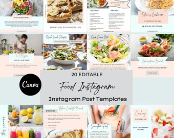 Editable Food Instagram Templatefood Instagram Storysocial - Etsy