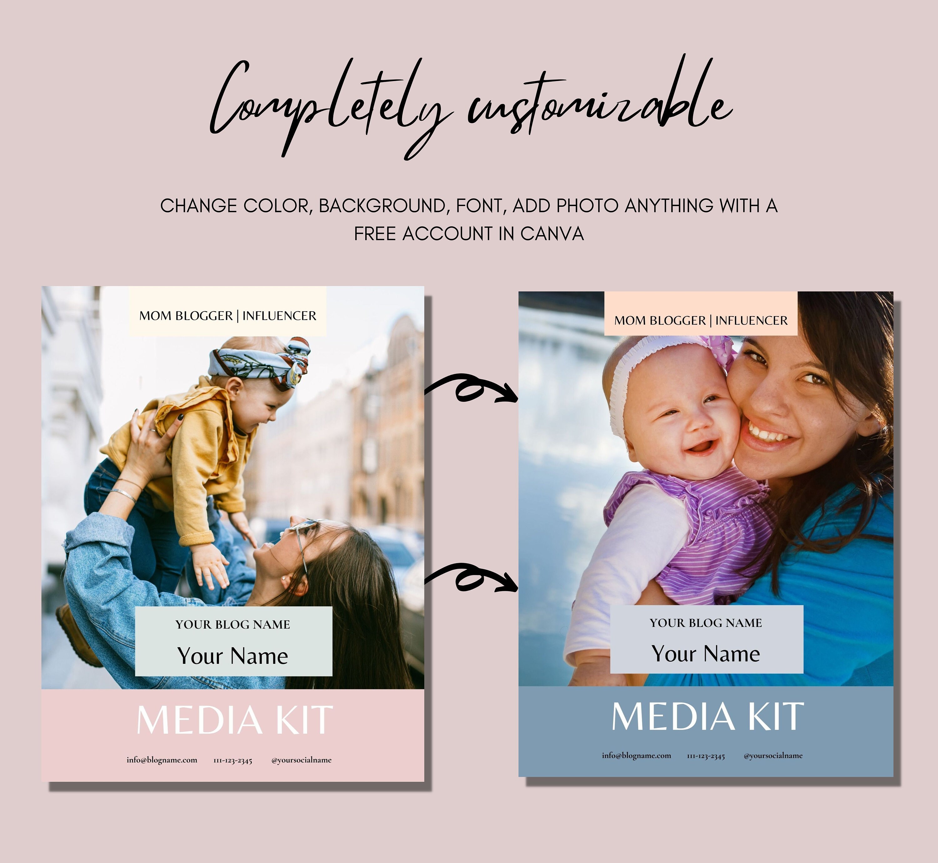 Media Kit Template. Influencer Media Kit Template. Instagram - Etsy
