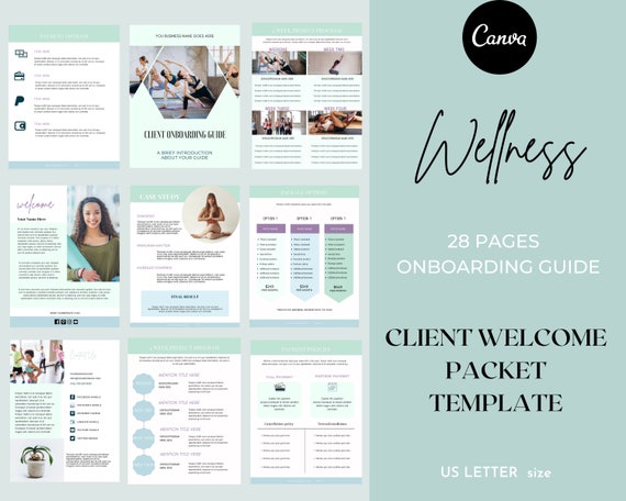 Stationery Welcome Guide Canva Template Client Welcome Client ...