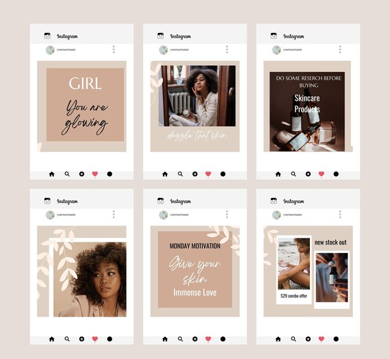 Instagram Page Layout