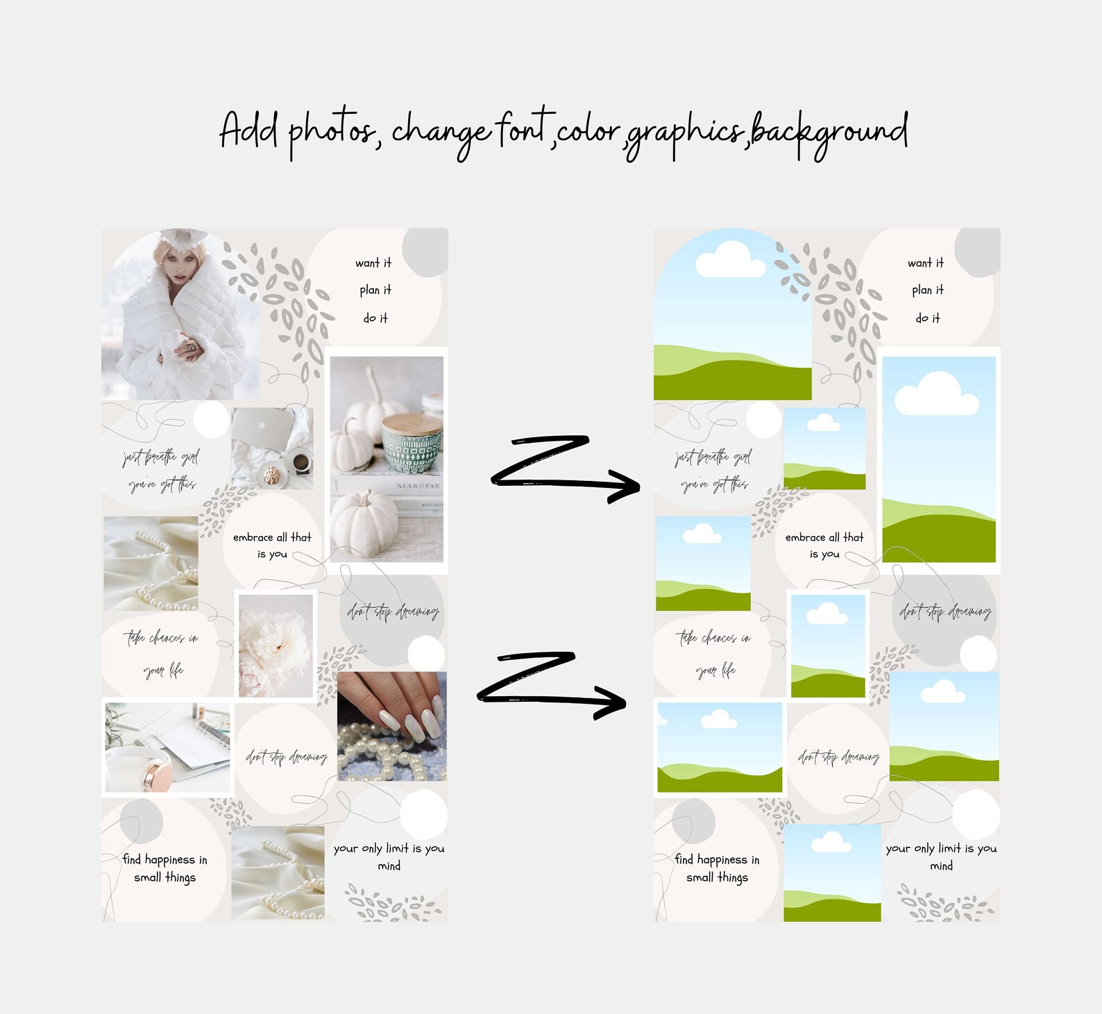 Canva Instagram Grid Template Washase
