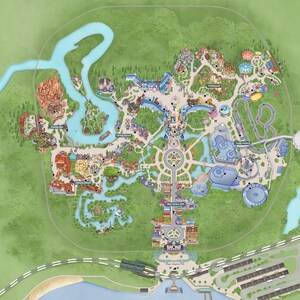 WDW Property and Parks Maps - Etsy
