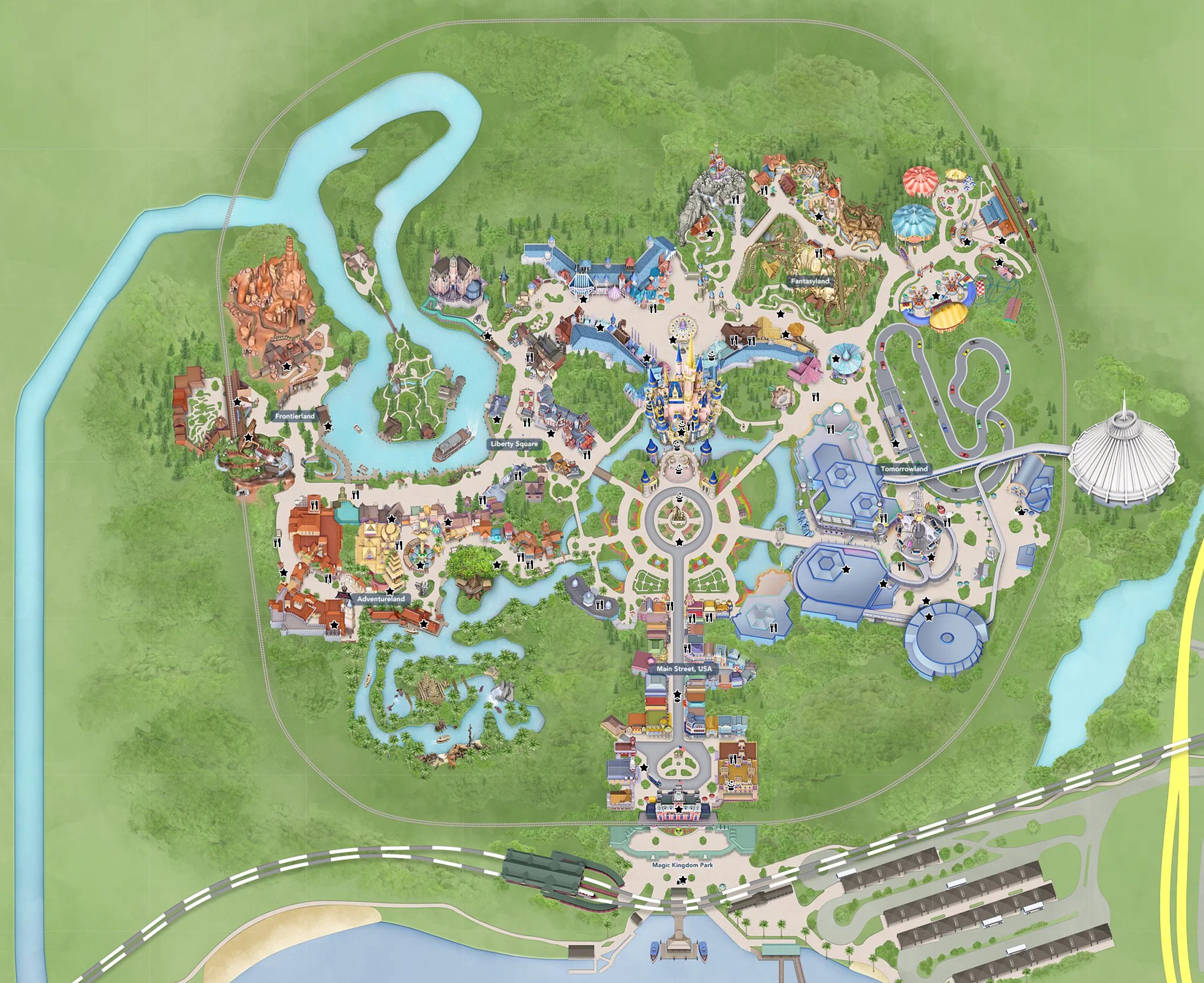 WDW Property and Parks Maps - Etsy