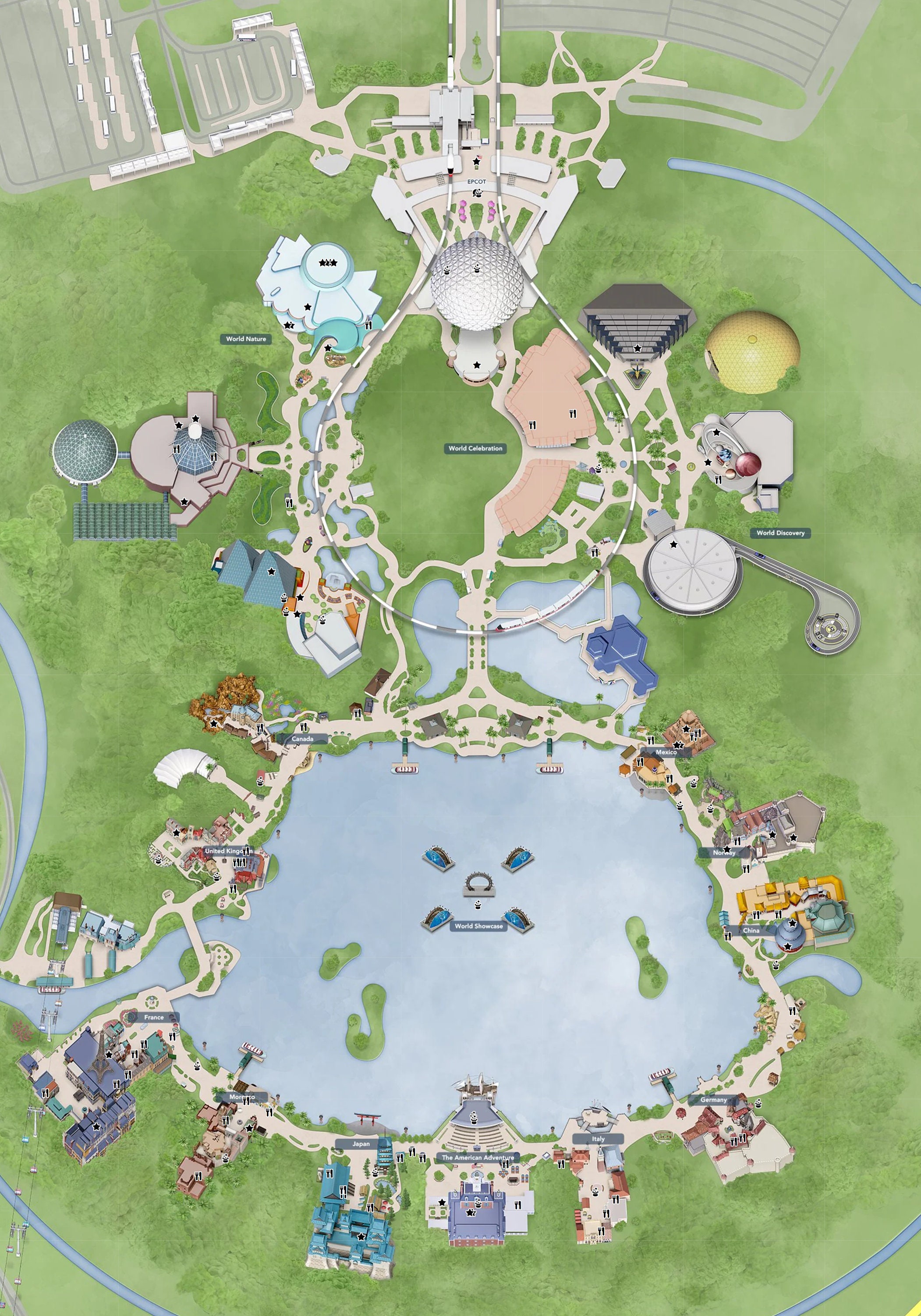 WDW Property and Parks Maps - Etsy